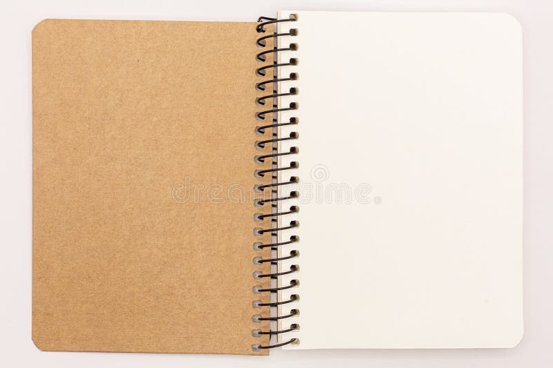 Clean Template for Journal or Sketchbook Mockups - Kraft Cover Notebook ...