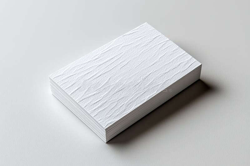 A Clean Textured Stack of Blank Business Cards Perfect for ...