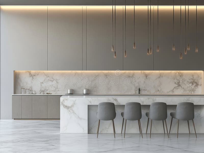 A Clean and Tidy Dining Room Features a Table with a Side Table ...