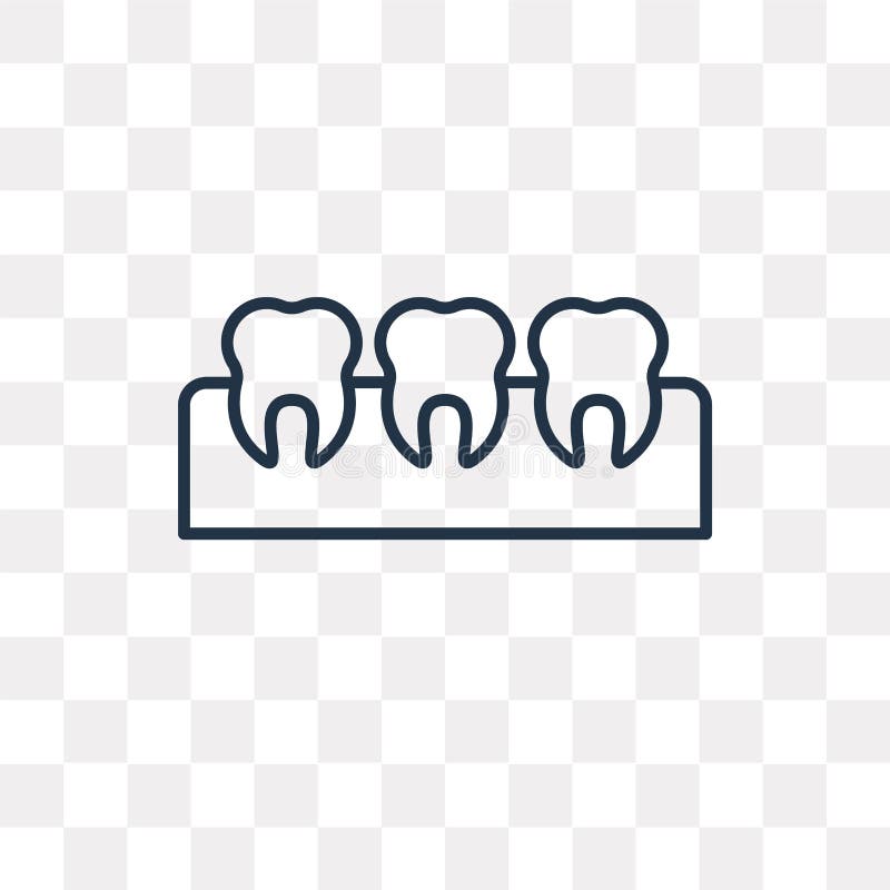 Tooth Vector Icon Isolated on Transparent Background, Tooth Tra Stock ...