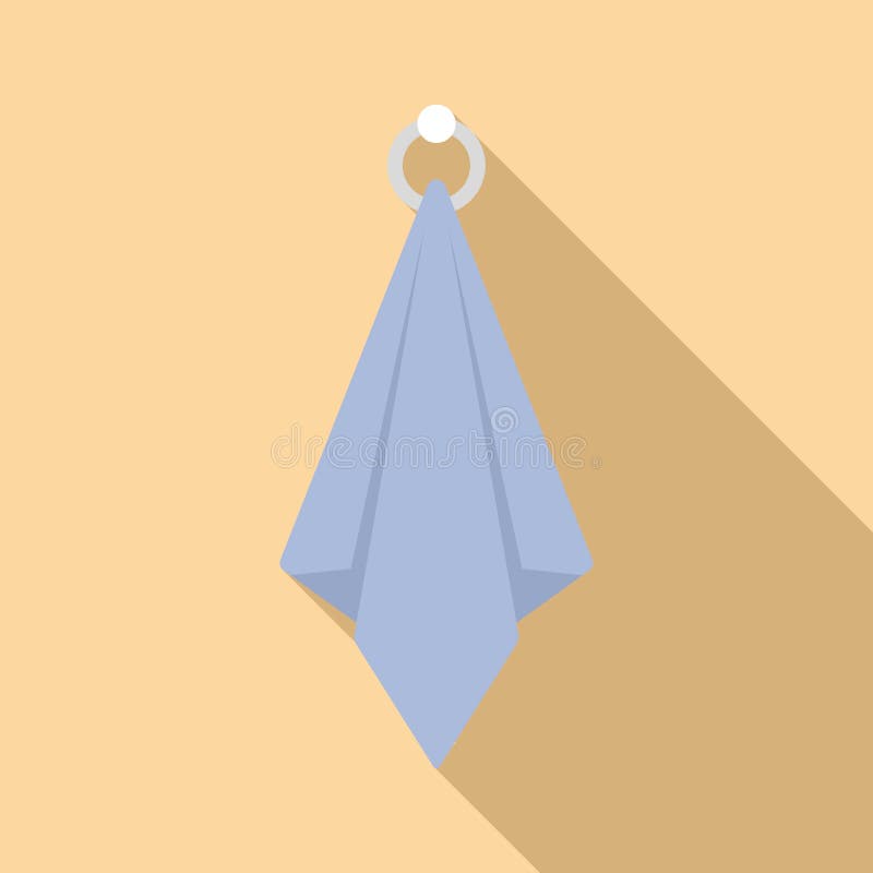 Clean Towel Icon Flat Vector. Fabric Tissue Stock Illustration ...