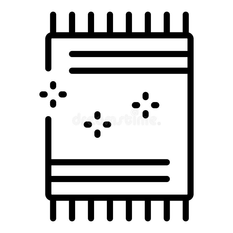 Clean Towel Icon Outline Vector. Home Cleaning Stock Vector ...