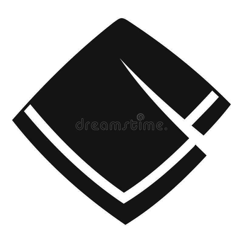 Clean Towel Icon Simple Vector. Fabric Tissue Stock Vector ...