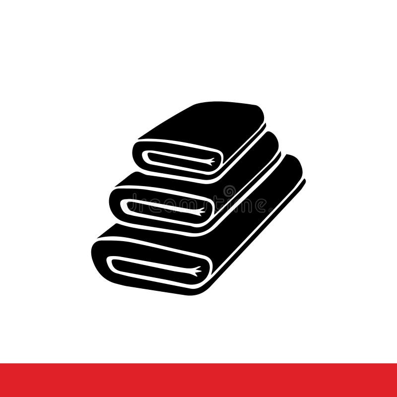 Clean Towel Icon Vector EPS 10 Stock Vector - Illustration of fabric ...