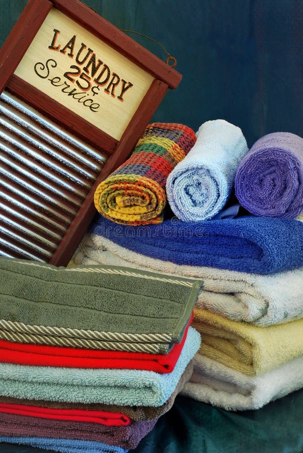 Freshly Laundered Towels stock image. Image of clean - 16172287