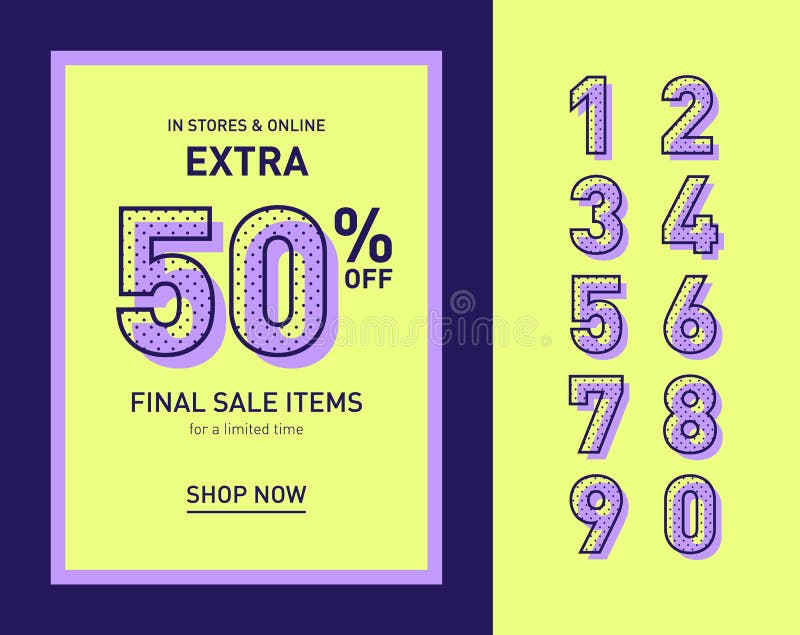 Clean Trendy Sale Banner Template. Flat Vector. Stock Vector ...