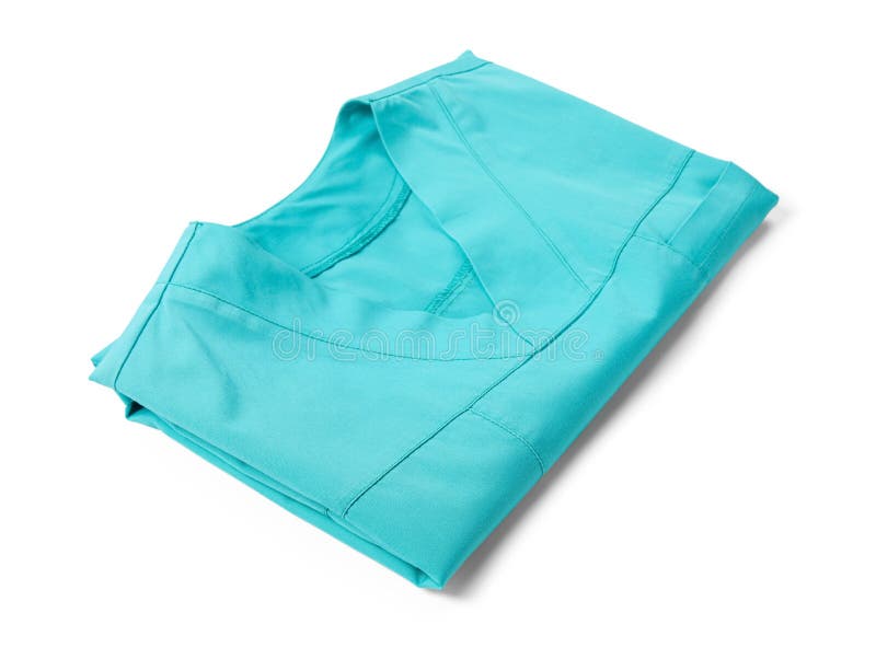 Clean Turquoise Medical Uniform Isolated on White Stock Photo - Image ...