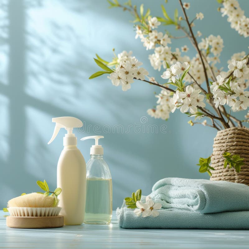 Clean and Uncluttered Backgrounds Featuring Spring Cleaning Items ...