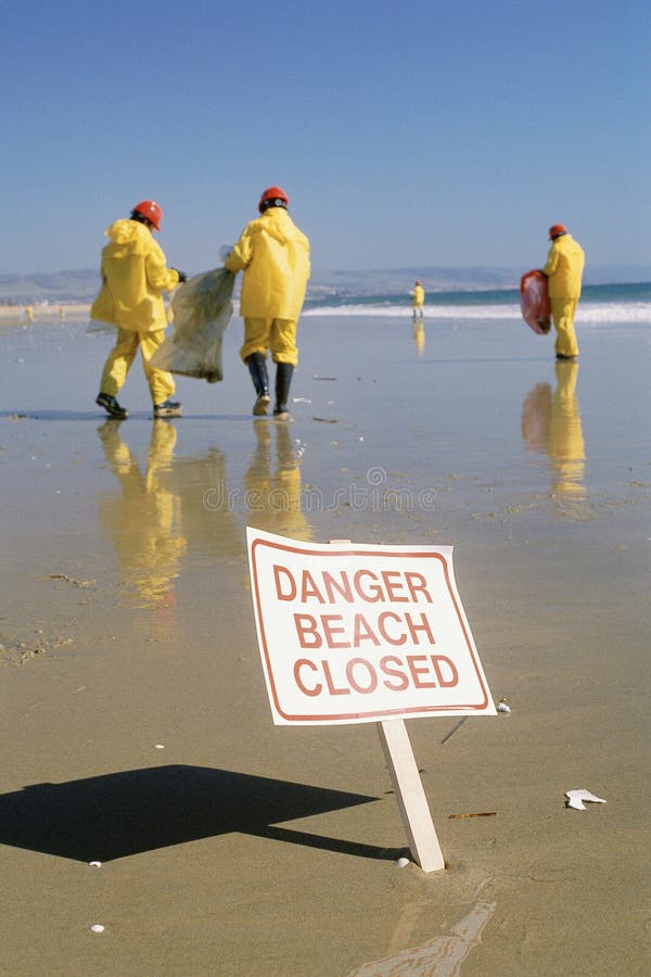 Clean-up crew on beach editorial photo. Image of crew - 23162576