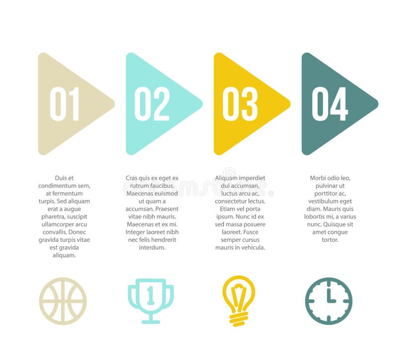 Abstract Ingographic Template Stock Vector - Illustration of minimal ...