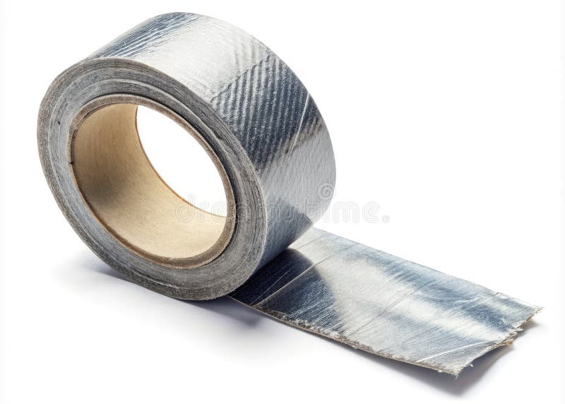 Clean Vector Illustration of an Open Duct Tape PeelOff Sticker Icon a ...