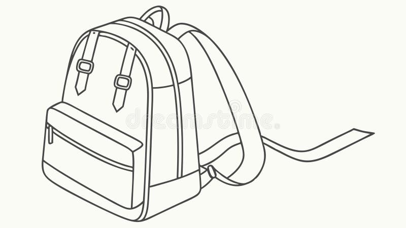 Simple Backpack Icon, Travel and Education, Adventure Ready, Vector ...