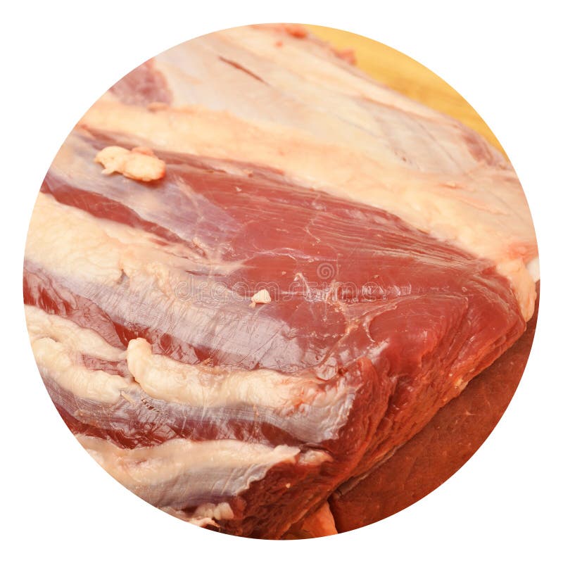 Clean Very Fresh Red Raw Cow Meat Beef, on Cutting Board, Cow Meat ...