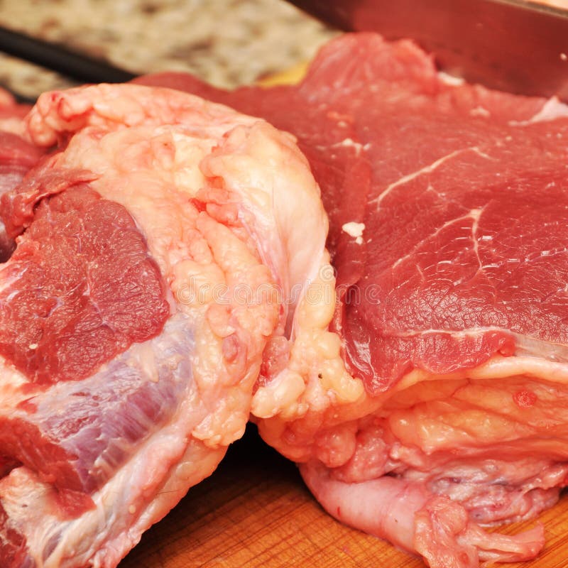 Clean Very Fresh Red Raw Meat Beef, Cow Meat Texture Stock Image ...