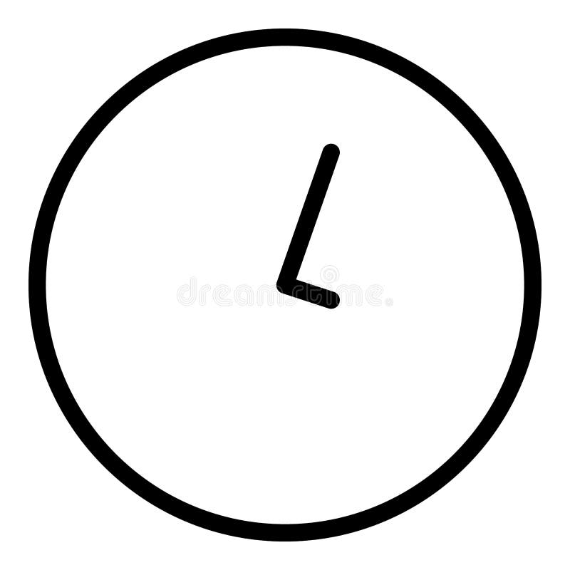 Wall Clock Icon Outline Style Stock Illustrations – 2,911 Wall Clock ...