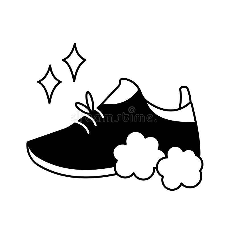 Clean Washed Shoes Vector Icon Drawing Stock Vector - Illustration of ...