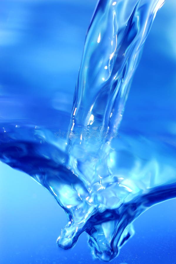 Clean water. Blue tint stock image. Image of health, flow - 7914305