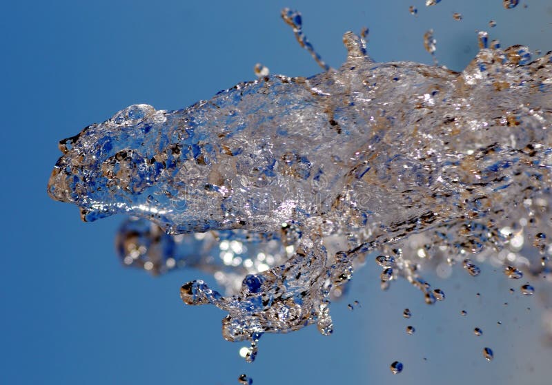 Clean Water stock photo. Image of drops, blue, fountain - 9532602