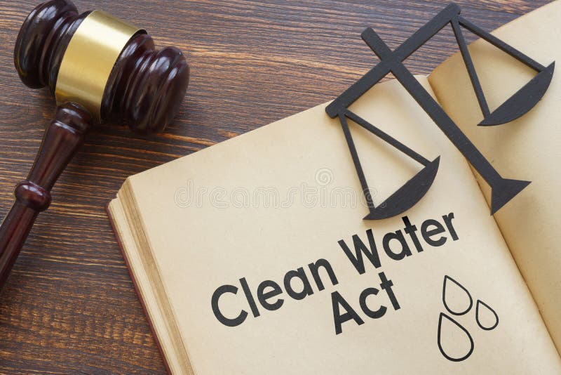 Clean Water Act is Shown Using the Text Stock Image - Image of health ...