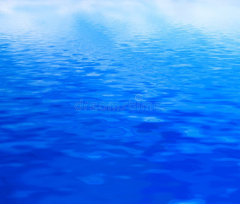 Clean Water Background, Calm Waves. Blue Reflection Stock Photo - Image ...