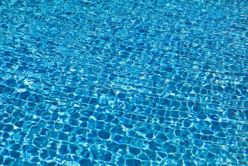 Clean water in a blue pool stock photo. Image of abstract - 162559390