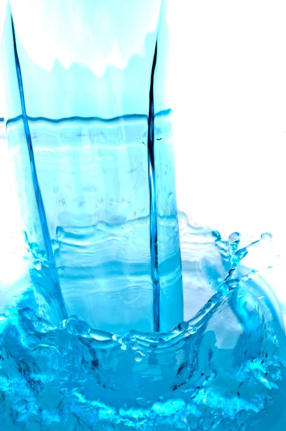 Clean water. Blue tint stock photo. Image of flow, flowing - 7914294