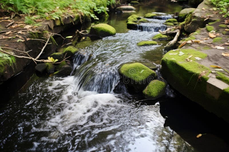 Clean Water Flowing in a Once Polluted River Stock Photo - Image of ...