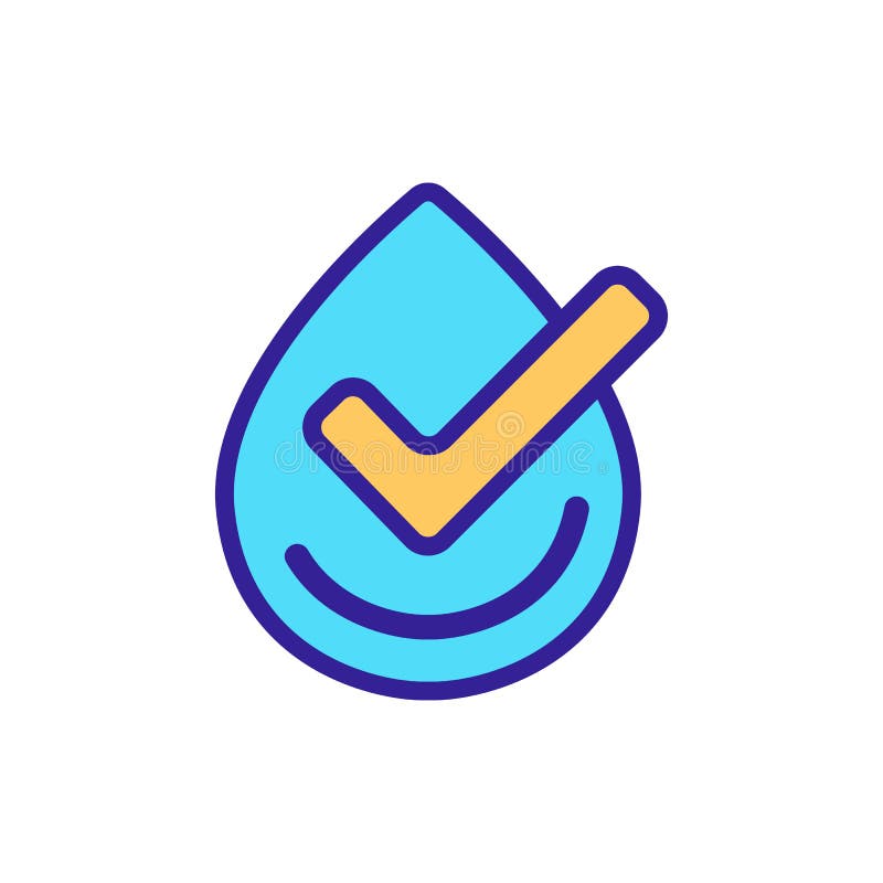 Clean Water Icon Vector. Isolated Contour Symbol Illustration Stock ...