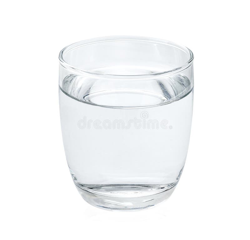 Clean Water Isolated on White Background Stock Photo - Image of healthy ...