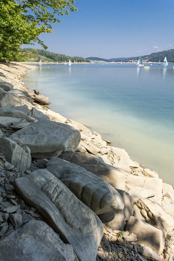 Clean water lake stock photo. Image of outdoors, boat - 86162806