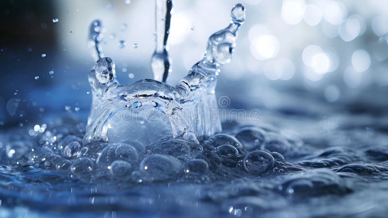Clean Water is Poured, Conservation of Natural Resources Stock ...