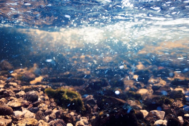 Clean water in river stock image. Image of aquatic, movement - 61676559