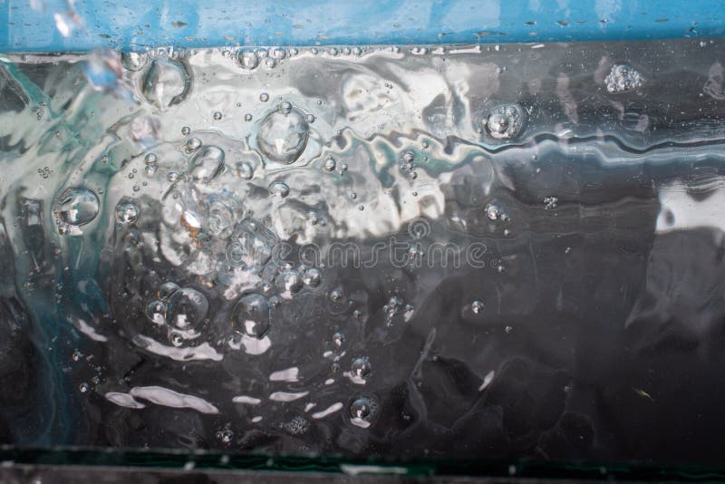 Clean Water Splash and Air Bubbles. World Water Day Concept Stock Image ...