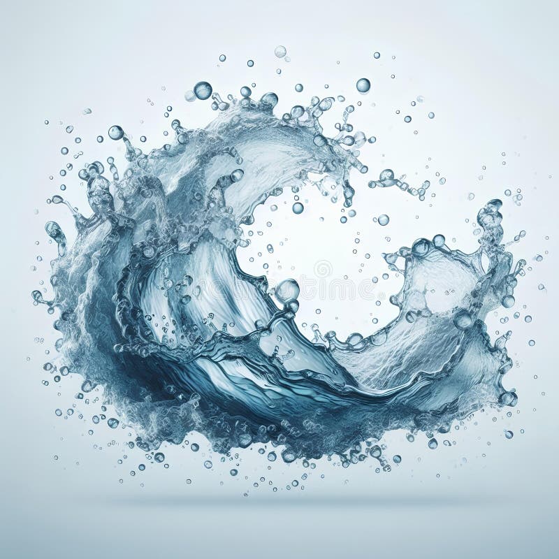 Clean Water Splash with Mint Leaves, Wildberries and Splatters in Water ...