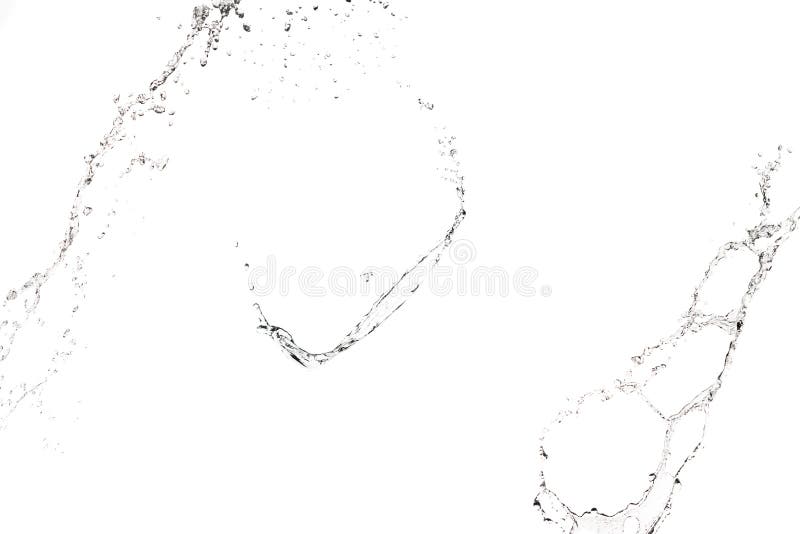 Clean Water Splashes Isolated Stock Image - Image of aqua, motion ...