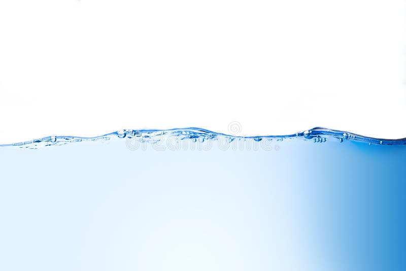 Clean Water Waves on a White Background Stock Photo - Image of detail ...