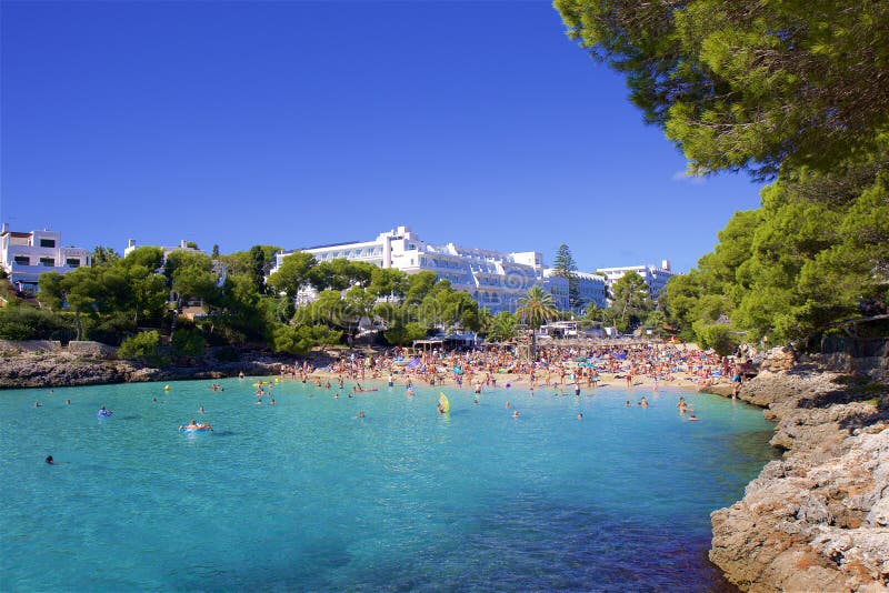 Cala Gran, Mallorca editorial stock image. Image of rocks - 102427124