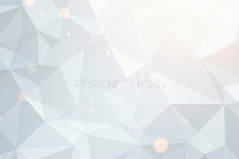Clean White Backdrop with Interconnected Digital Polygons Abstract ...