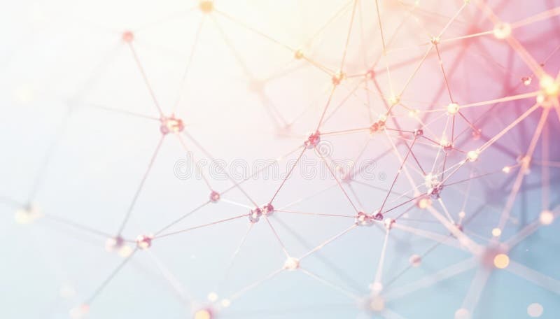 Clean White Background, Interconnected Low Poly Lines, Texture ...