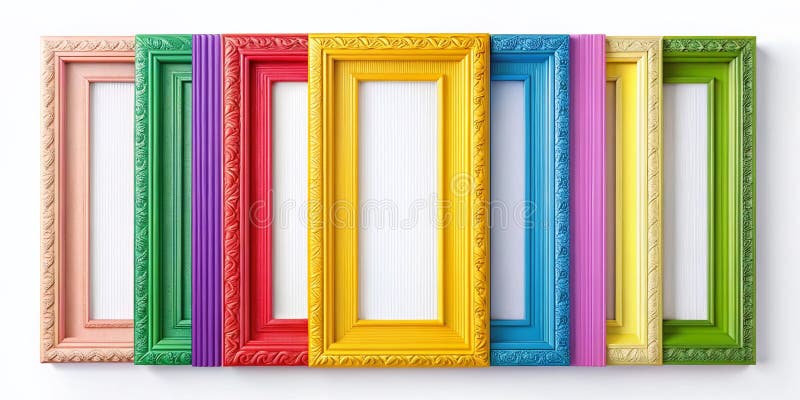 Clean White Background with Subtle Line Borders a Versatile Design ...