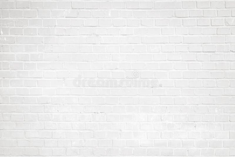 Clean White Brick Wall Texture Background Stock Image - Image of wall ...