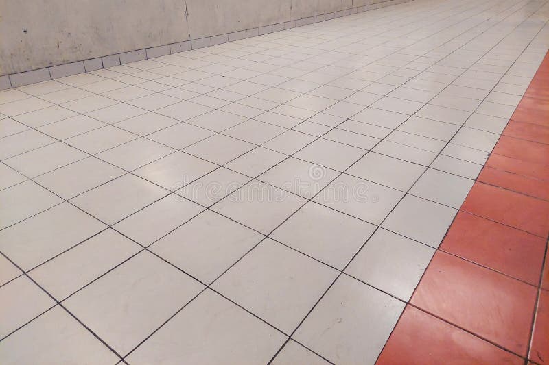 Clean White Ceramic Floor Texture in the Room Stock Photo - Image of ...