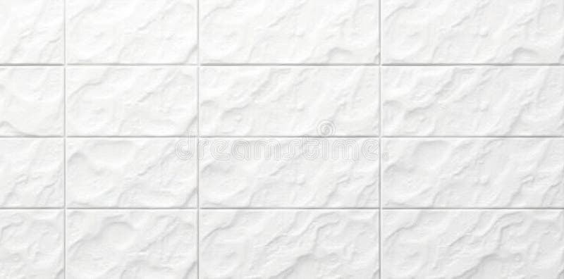 Clean White Ceramic Mosaic Tile Wall Subtle Texture, Bright Background ...