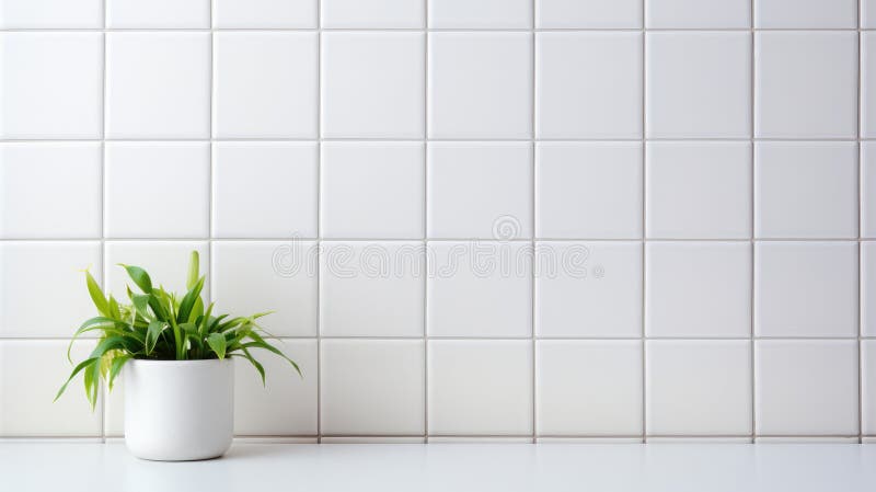 Clean White Ceramic Tile Wall Texture for Bathroom and Kitchen Stock ...