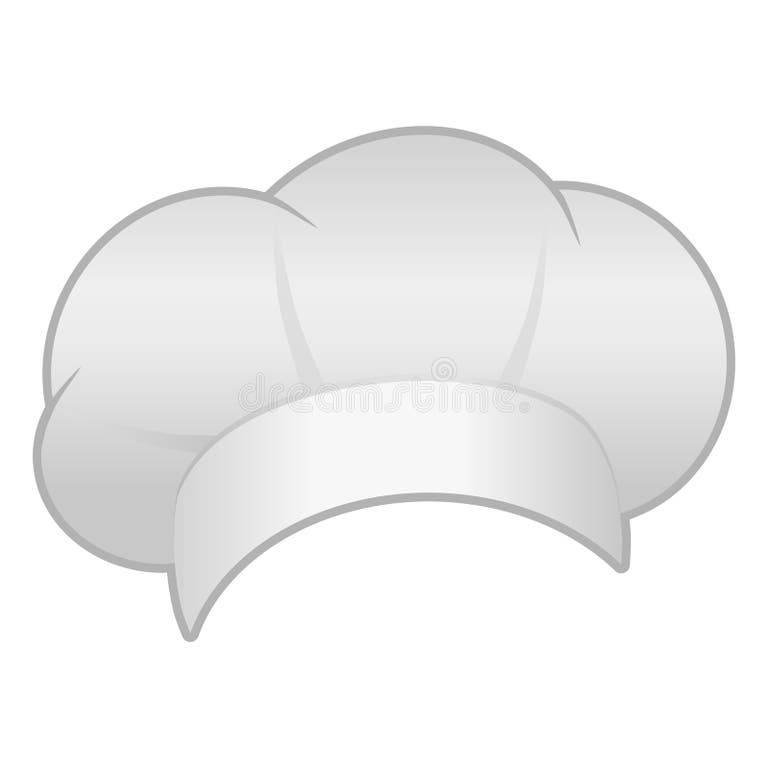 Clean White Chef Hat Vector Stock Vector - Illustration of head, cook ...