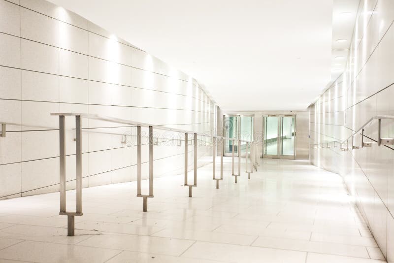 Clean white corridor stock image. Image of corporate - 13023021