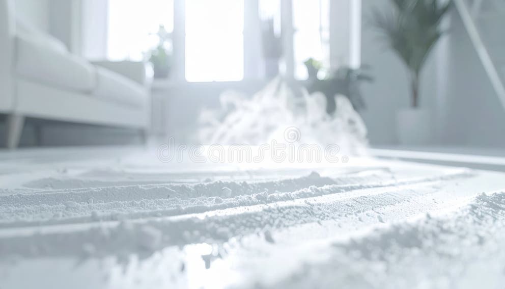 Clean White Floor Space, Forensic Dust Pattern Analysis for Crime Scene ...