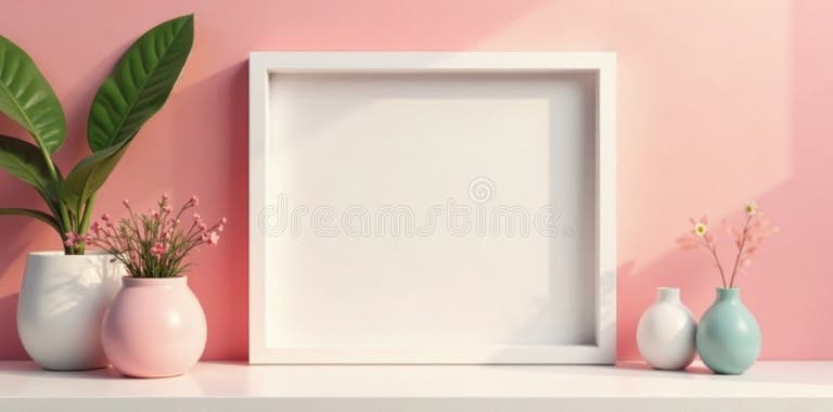 Clean White Frame, Isolated, Minimalist Design , Simple, Minimalist ...