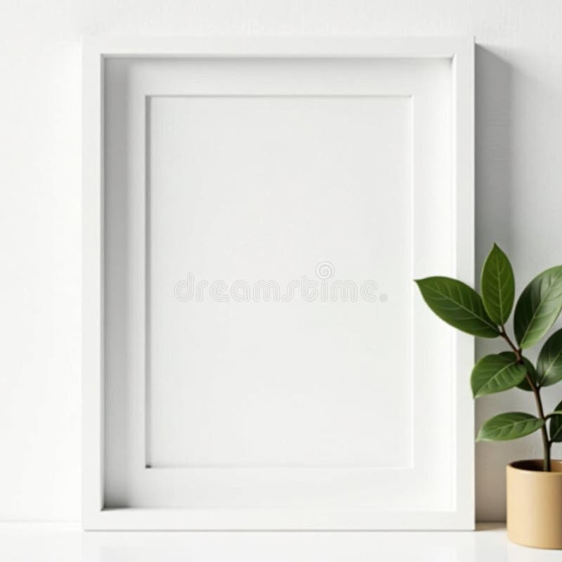 Clean White Frame Isolated on White Background, Background, Texture ...