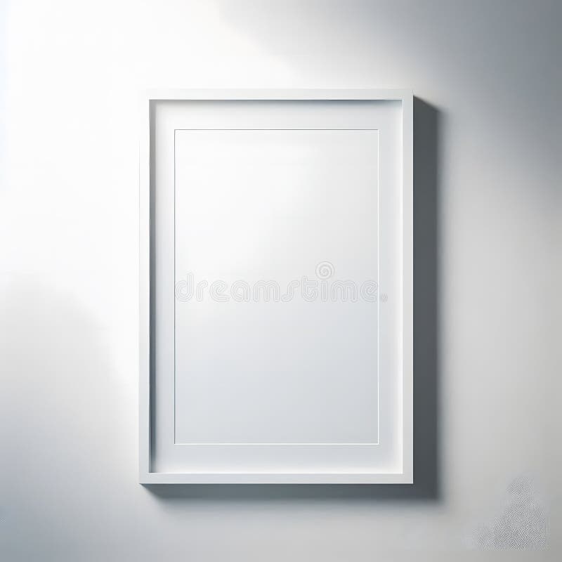 Clean White Frame with a Minimalist Aesthetic. Modern Interior Design ...